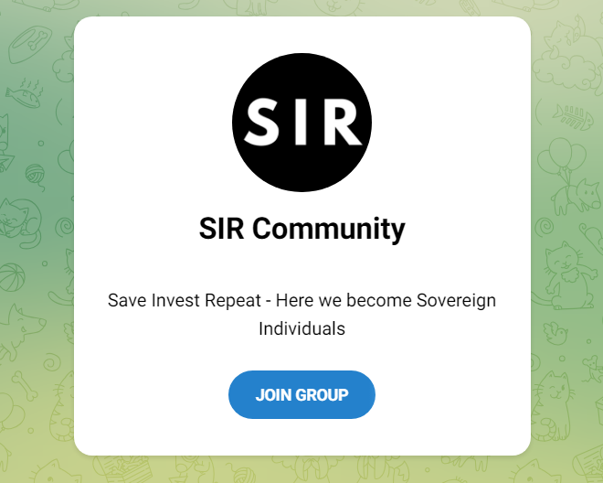 How to join SIR Community? - Save Invest Repeat