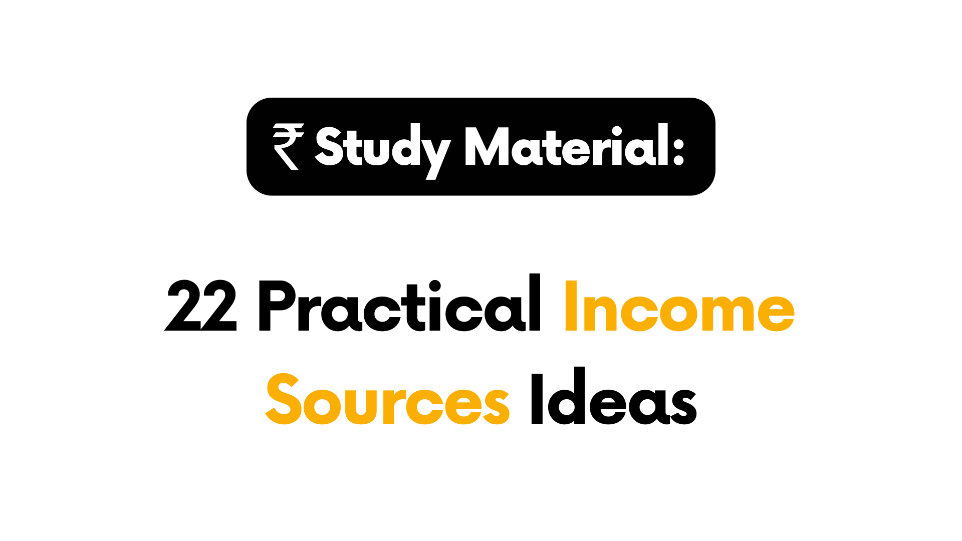 22 Different Income Source Ideas to Start With - Save Invest Repeat